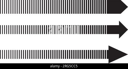 Long straight arrow. Horizontal double bold cursor line to right. Basic ...