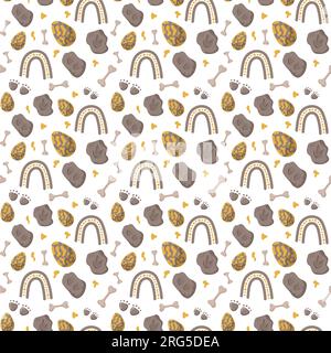Seamless background dinosaur foot print gender neutral baby pattern ...