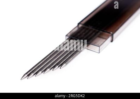 Automatic pencil nib isolated on a white background Stock Photo - Alamy