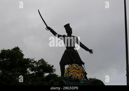 salvador, bahia, brazil - july 2, 2022: flag of Brazil seen during ...