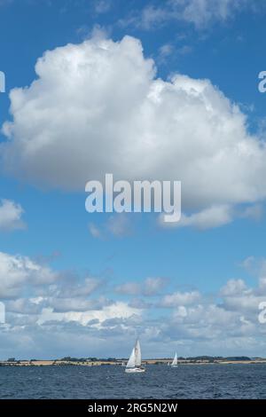 Sailboats, coast near Broager, Syddanmark, Denmark Stock Photo - Alamy