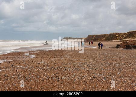 happisburgh beach nofolk Stock Photo - Alamy