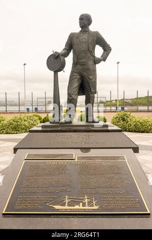 Samuel Cunard statue founder of the Cunard Line of cruise ships in ...