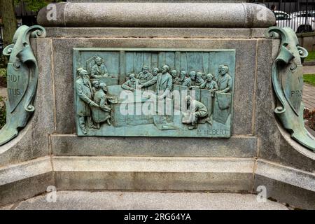 Joseph Howe statue in Halifax Nova Scotia Canada Stock Photo - Alamy