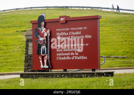 Welcome to Halifax Citadel National Historic Site sign in downtown ...