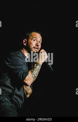 Flumserberg, Switzerland. 29th, July 2023. The Swiss rock band Megawatt ...