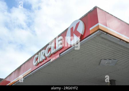 Circle K signage. copyspace Stock Photo - Alamy