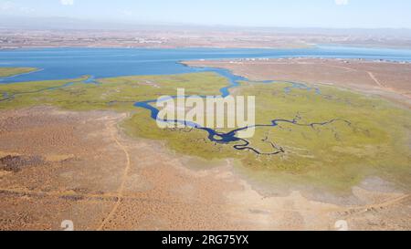 PHOTOGRAPHY WITH DRONE OF THE WETLANDS AND THE VOLCANO DE CENIZA IN SAN ...