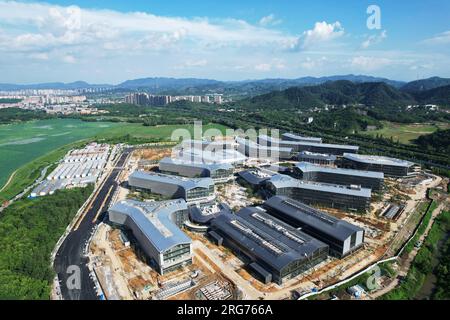 HANGZHOU, CHINA - AUGUST 8, 2023 - Aerial photo of Alibaba Damo ...