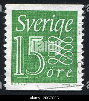 SWEDEN - CIRCA 1961: stamp printed by Sweden, shows Numeral, circa 1961 ...