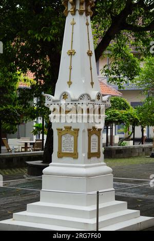 The miniature of the monument of Tugu Jogja (Also called Golong-Gilig ...