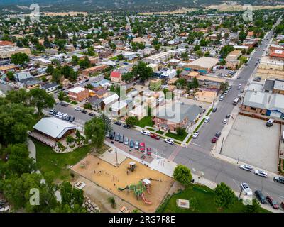 Aerial photo Salida Mountain Colorado USA Stock Photo - Alamy