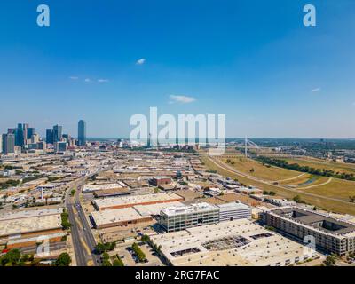 Aerial far view of Downtown Dallas Texas Stock Photo - Alamy