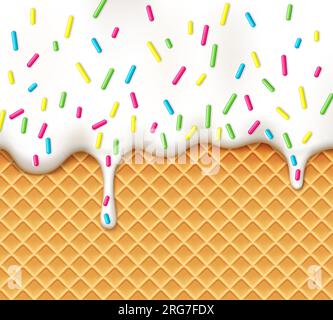 Dripping Ice Cream Border