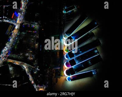 Aerial view of a part of the Barisal city, Bangladesh Stock Photo - Alamy