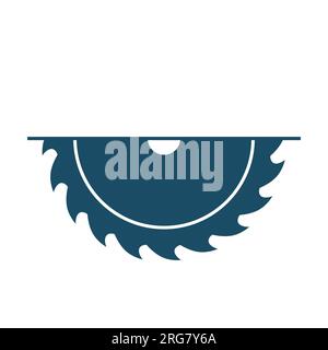 Saw Blade monogram on white background. Isolated illustration Stock ...