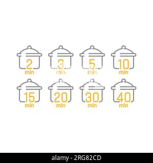 cook pot cooking glyph icon vector illustration Stock Vector Image ...