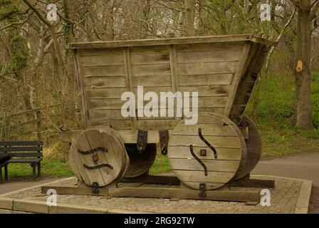 The Causey Arch, the oldest surviving railway bridge in the world. Near ...