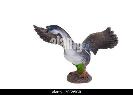goose figurine isolated on white background Stock Photo - Alamy