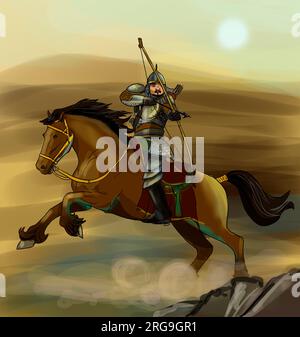 Koblandy Batyr, Kazakh hero and warrior from the Kara-Kipshak tribe ...