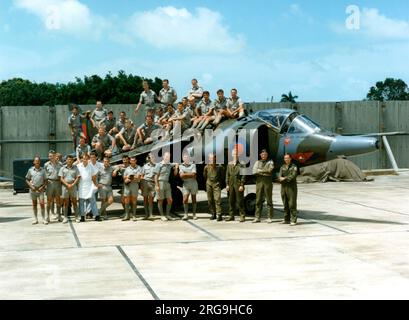 RAF Belize - No.1417 Flight RAF, July 1990 formal photograph. Taken at ...