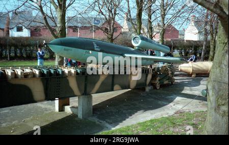 The V-1 flying bomb (Vergeltungswaffe 1 "Vengeance Weapon 1"); also ...