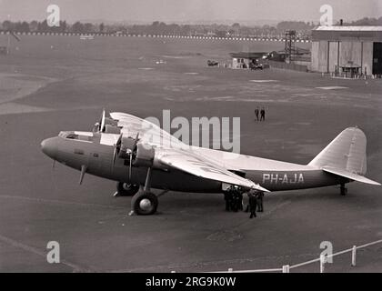 Croydon Airport - The sole Fokker F.XXXVI PH-AJA of KLM (Koninklijke ...