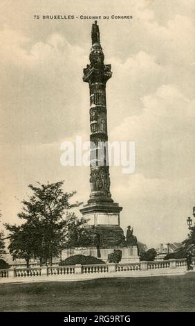 Brussels, column of the congress Stock Photo - Alamy