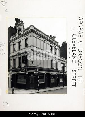 Photograph of George & Dragon PH, Fitzrovia, London. The main side of ...