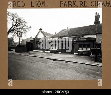 Photograph of Red Lion PH, Cheam, Greater London. The main side of the ...