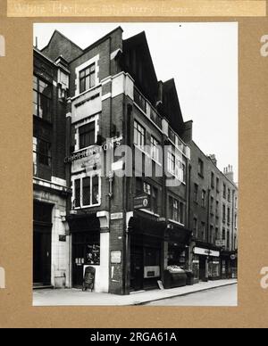 Photograph of White Hart PH, Holborn, London. The main side of the ...