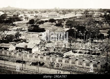 Vintage photograph: Legation quarter, Peking, Beijing, China, c.1900 ...