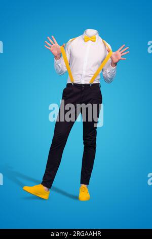 3D illustration male body without skin, anatomy and muscles isolated on ...