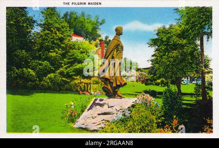 Statue of the Pilgrim Maiden - Plymouth, Massachusetts, USA - the ...