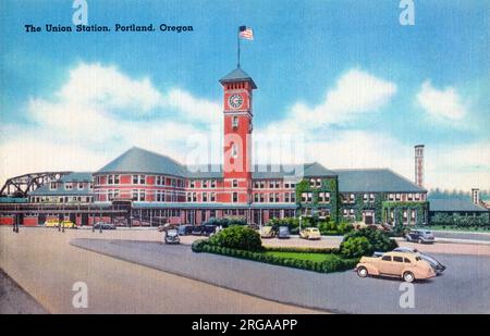 Portland Union Station, railway station, Portland, Oregon, USA Stock ...