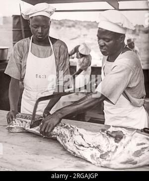 1940s East Africa -army cooks at work Photograph by a British army ...