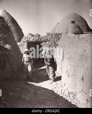 1943 Syria - Kafer or Kafr Halab - village with traditional mud beehive ...