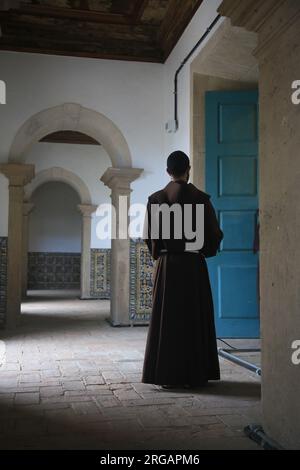 Catholic monks pray at San Francisco Church during a Mass in memory of ...