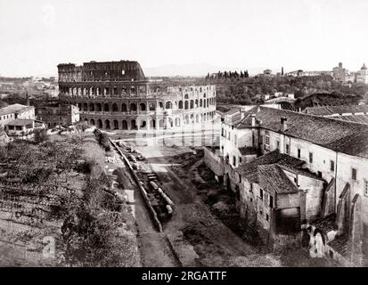 c.1870's Italy Rome - the Colosseum Stock Photo - Alamy