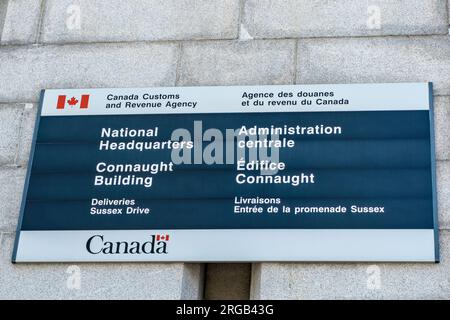 The Canadian Revenue Agency national headquarters in Ottawa on Friday ...