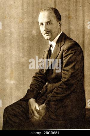Sir Alan Cobham, English aviation pioneer, in flying gear Stock Photo ...