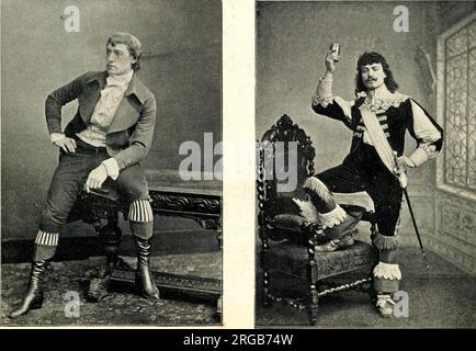 Lewis Waller English actor-manager punting with his daughter Stock ...