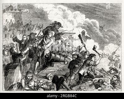 IRELAND - THE SIEGE OF DERRY IN 1689 Stock Photo - Alamy