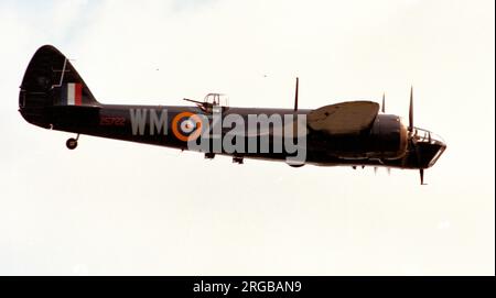 Bristol Type 149 Blenheim IVT G-BPIV / QY-C (ex RCAF 10201). A restored ...
