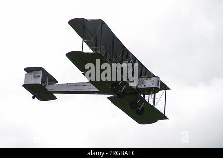 The Vickers Vimy FB 27A heavy bomber aircraft with two Fiat engines ...
