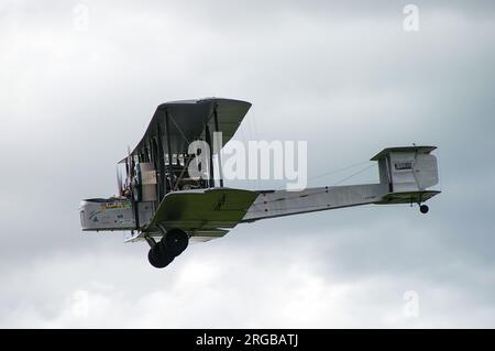 The Vickers Vimy FB 27A heavy bomber aircraft with two Fiat engines ...