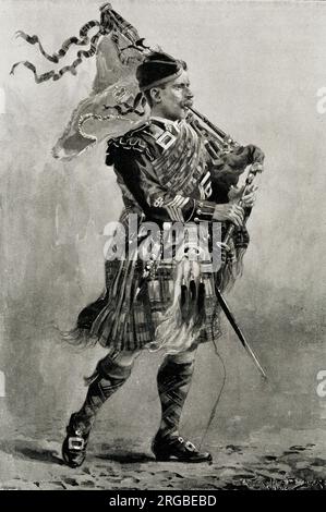 A Scottish Highland Piper Stock Photo - Alamy