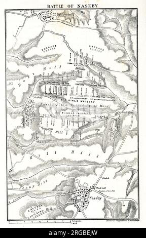 The English Civil War - Battle of Naseby - Cattermole Stock Photo - Alamy