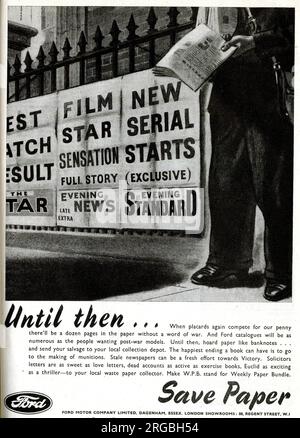 Wartime Paper Recycling Stock Photo - Alamy