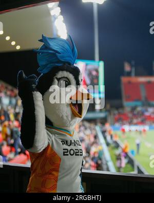Tazuni, mascot of the FIFA Women's World Cup 2023 during the Group B ...